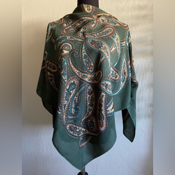 Vintage | Accessories | Vintage Paisley Pattern Scarf | Poshmark